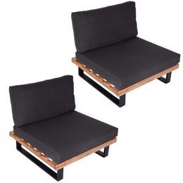 MCW LOUNGE-SESSEL Schwarz, Beige, Anthrazit