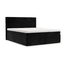 BOXBETT Zalla 200/200 cm Schwarz im Kronos Stoff