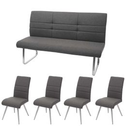 MCW ESSZIMMER-SET Grau 4er-Set
