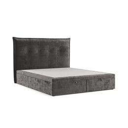 POLSTERBETT Liano mit Stauraum 140/200 cm Stahl im Lotta Stoff