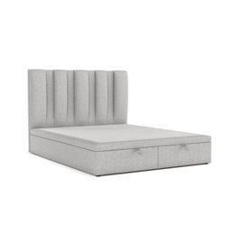 POLSTERBETT Orta mit Stauraum 160/200 cm Grau im Megan Stoff