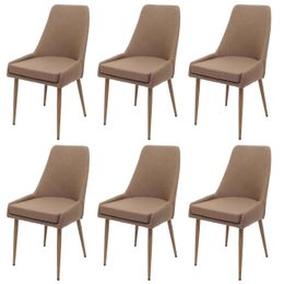 MCW ESSZIMMERSTUHL Braun 6er-Set