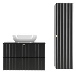 BADM&Ouml;BEL 80.6cm Lexa 2er-Set Schwarz