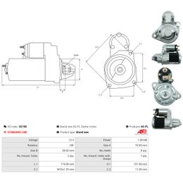 AS-PL Starter s5198 f&uuml;r MITSUBISHI NISSAN Suzuki