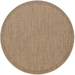 Ayyildiz Outdoorteppich Giza Braun &Oslash; ca. 120cm