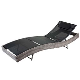 MCW SONNENLIEGE Grau, Schwarz