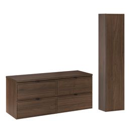 WASCHTISCHUNTERSCHRANK 120cm Elias 2er-Set Holz