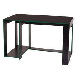 MCW SCHREIBTISCH rechteck Schwarz, Gr&uuml;n