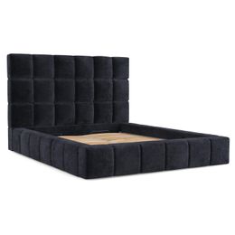 POLSTERBETT Skiathos mit Stauraum 200/200 cm Schwarz im Terra NW Stoff