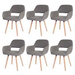 MCW ESSZIMMERSTUHL taupe 6er-Set