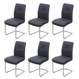 MCW ESSZIMMERSTUHL Anthrazit 6er-Set