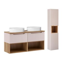 BADM&Ouml;BEL 120.4cm Riva 2er-Set Kaschmir