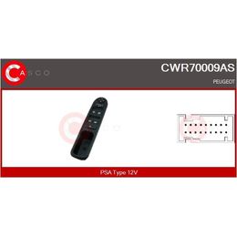 Casco Schalter, Fensterheber cwr70009as fahrerseitig f&uuml;r Citro&euml;n/Peugeot
