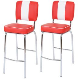 MCW BARHOCKER Rot, Wei&szlig; 2er-Set