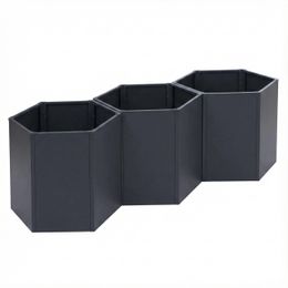 MCW HOCHBEET 3ER-SET Anthrazit 3er-Set-Set
