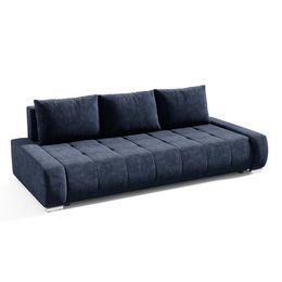 SCHLAFSOFA Jonas 3 Sitzpl&auml;tze Marineblau