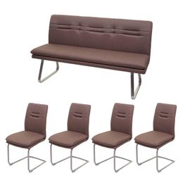 MCW ESSZIMMER-SET Braun 5er-Set