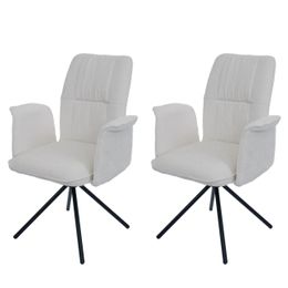 MCW ESSZIMMERSTUHL Cremewei&szlig; 2er-Set