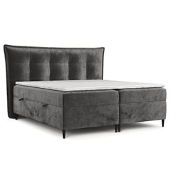 BOXBETT Las Palmas 160/200 cm Stahl im Lotta Stoff