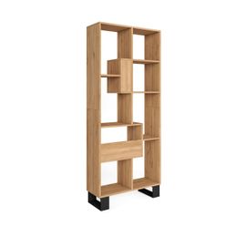 REGAL Bibliothek, Eiche, 67/31/174cm