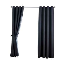 gardinenbox VORHANG 2ER SET &raquo;M&uuml;nchen Dark&laquo; HxB 245x145 cm Dunkelgrau