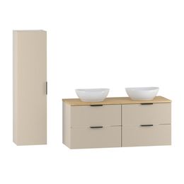 BADM&Ouml;BEL 120.6cm Astrid 2er-Set Kaschmir und Holz