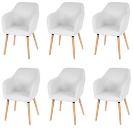 MCW ESSZIMMERSTUHL Wei&szlig; 6er-Set
