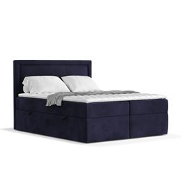 BOXBETT Jodan 160/200 cm Marineblau im Magic Velvet Stoff