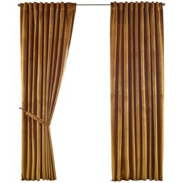 gardinenbox VORHANG 2ER SET MILANO HxB 235x135 cm Senf
