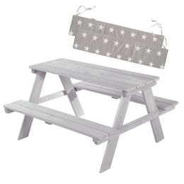 Roba KINDERSITZGARNITUR OUTDOOR + in grau mit Bankkissen
