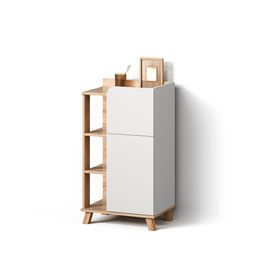UNTERSCHRANK Marano Sonoma/Wei&szlig; 50 x 90 cm mit T&uuml;r und Schublade