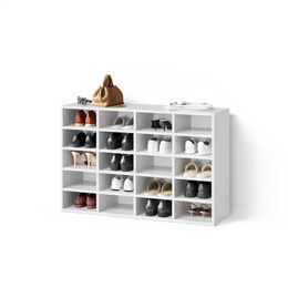 SCHUHSCHRANK Liguria Wei&szlig; 20 F&auml;cher