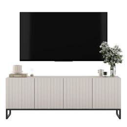 TV-SCHRANK Elpis Kaschmir Matt mit Metallrahmen Glamour 150 cm