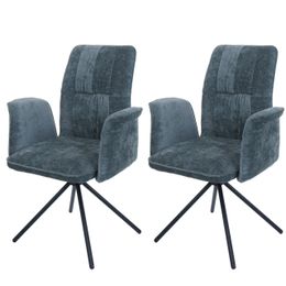 MCW ESSZIMMERSTUHL Blau 2er-Set