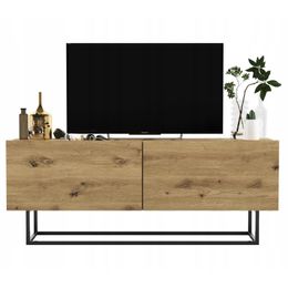 TV-SCHRANK Enjoy Eiche artisan matt matt mit Metallrahmen 120 cm