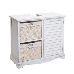 MCW WASCHBECKENUNTERSCHRANK Wei&szlig;