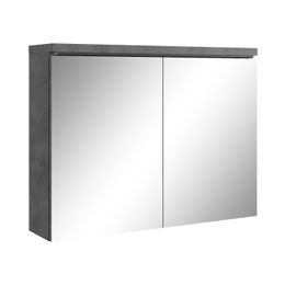 Badplaats SPIEGELSCHRANK Paso Dunkel Grau - 80 x 20 x 60 cm