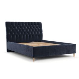 POLSTERBETT Lira 140/200 cm Marineblau im Lotta Stoff