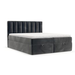 BOXBETT Lusso 180/200 cm Anthrazit im Paros Stoff