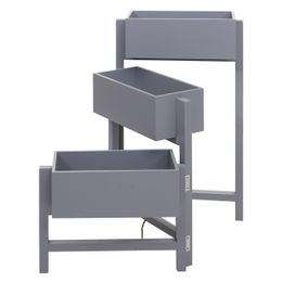 MCW PFLANZREGAL STANDREGAL Grau, Blau