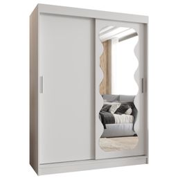 SCHIEBET&Uuml;RENSCHRANK mit Spiegel SPOTI 200/150/62 2-t&uuml;rig