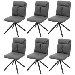 MCW ESSZIMMERSTUHL Grau 6er-Set