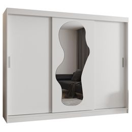 SCHIEBET&Uuml;RENSCHRANK mit Spiegel ULTRA 200/250/62 3-t&uuml;rig