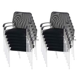 MCW BESUCHERSTUHL 12ER-SET Schwarz