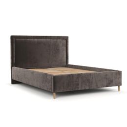 POLSTERBETT Vega 180/200 cm Braun im Lotta Stoff