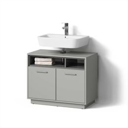 WASCHBECKENUNTERSCHRANK Temo Grau 80 x 64 cm