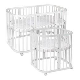 BABYBETT WHITE, 7in1 mit Matratze