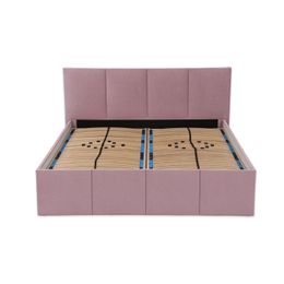 Halmon Schlafkomfort Betten POLSTERBETT Dalas Rose 180 x 200 x 40 cm Stauraum Mit hochwertiger Matratze H3 (bis 120 kg) und Lattenrost