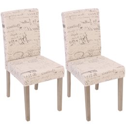 MCW ESSZIMMERSTUHL SCHRIFT Beige, Schwarz 2er-Set