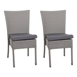 MCW STUHL Grau, Anthrazit 2er-Set